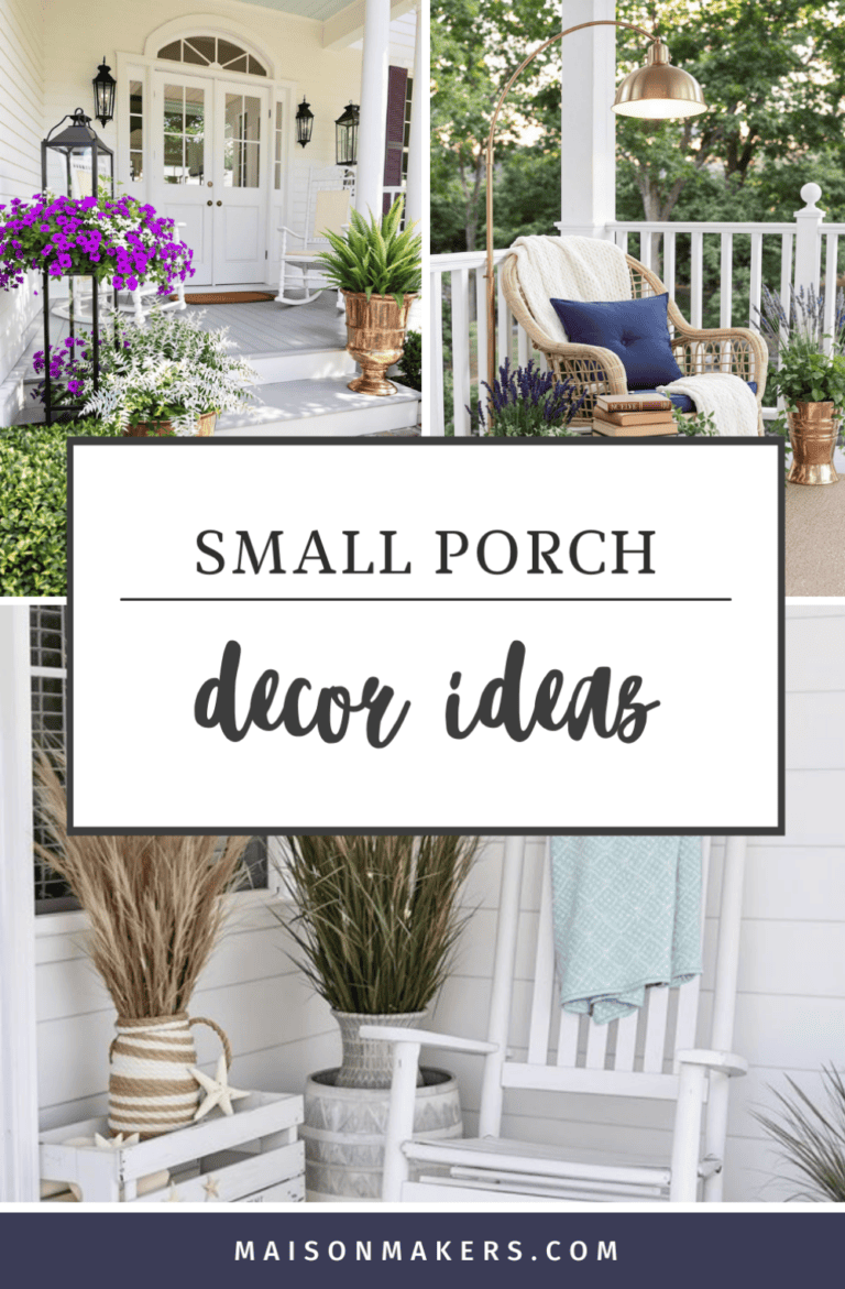27 Creative Ways to Style Small Front Porch Decor - Maison Maker