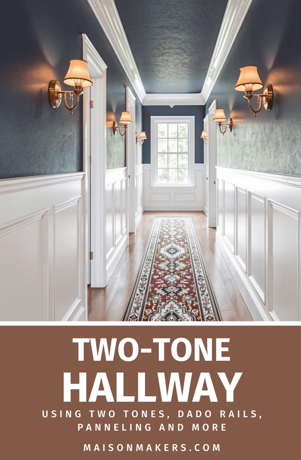 15 Two Tone Color Schemes Ideas to Transform Your Hallway - Maison Maker