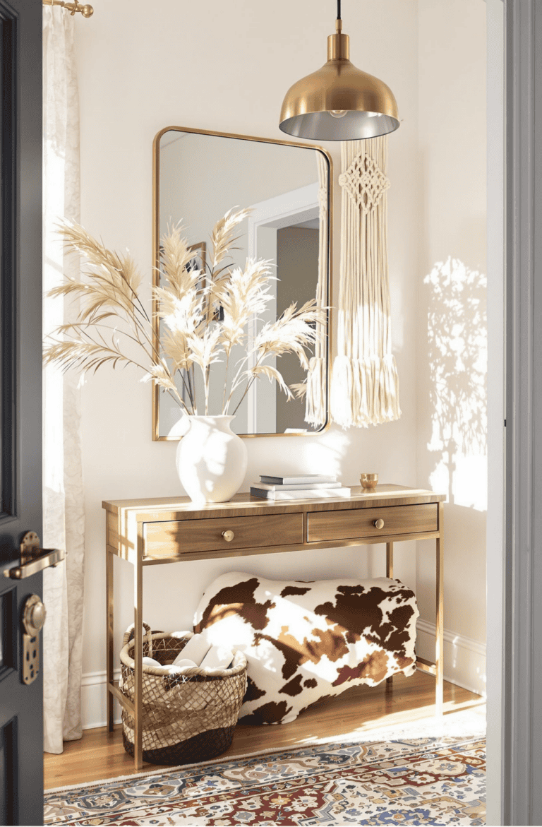 15 Tips and Tricks for Crafting the Perfect Boho Entryway - Maison Maker