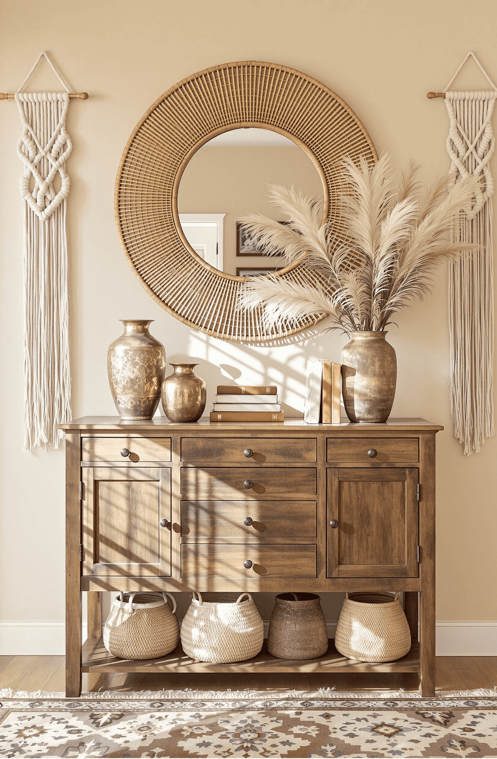 15 Tips and Tricks for Crafting the Perfect Boho Entryway - Maison Maker