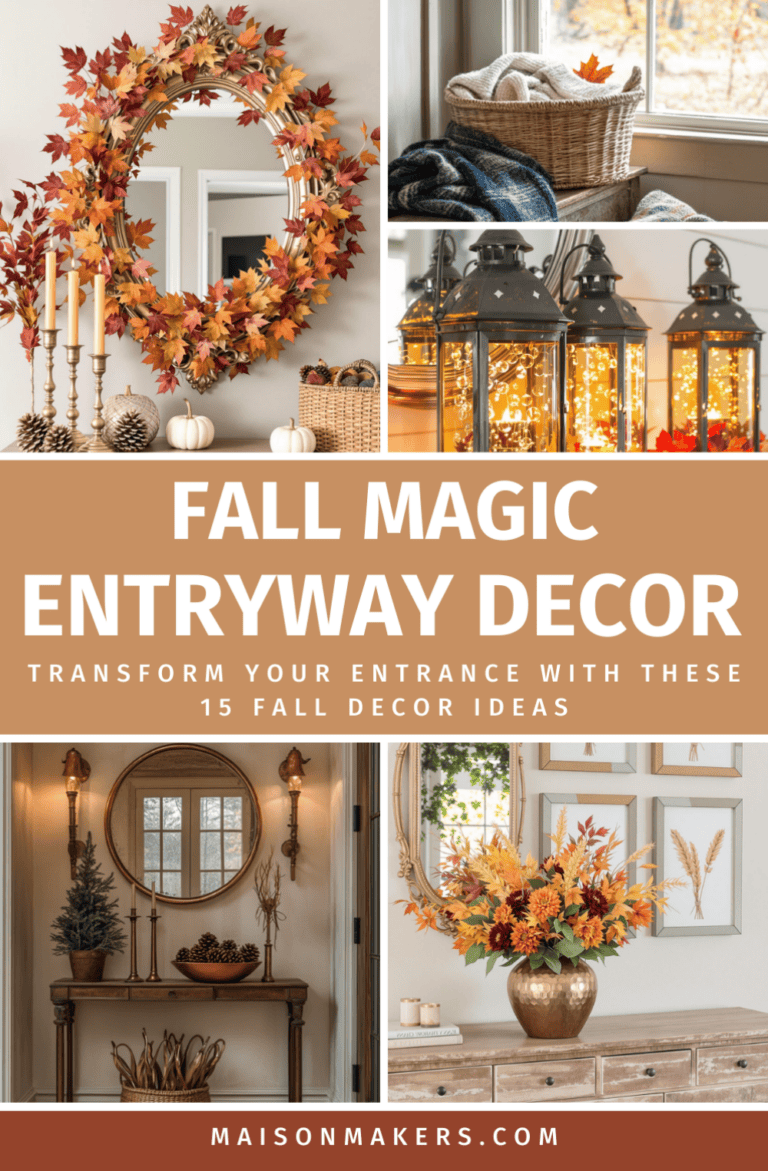 15 Must-Have Fall Entryway Decor Ideas for a Warm Welcome - Maison Maker