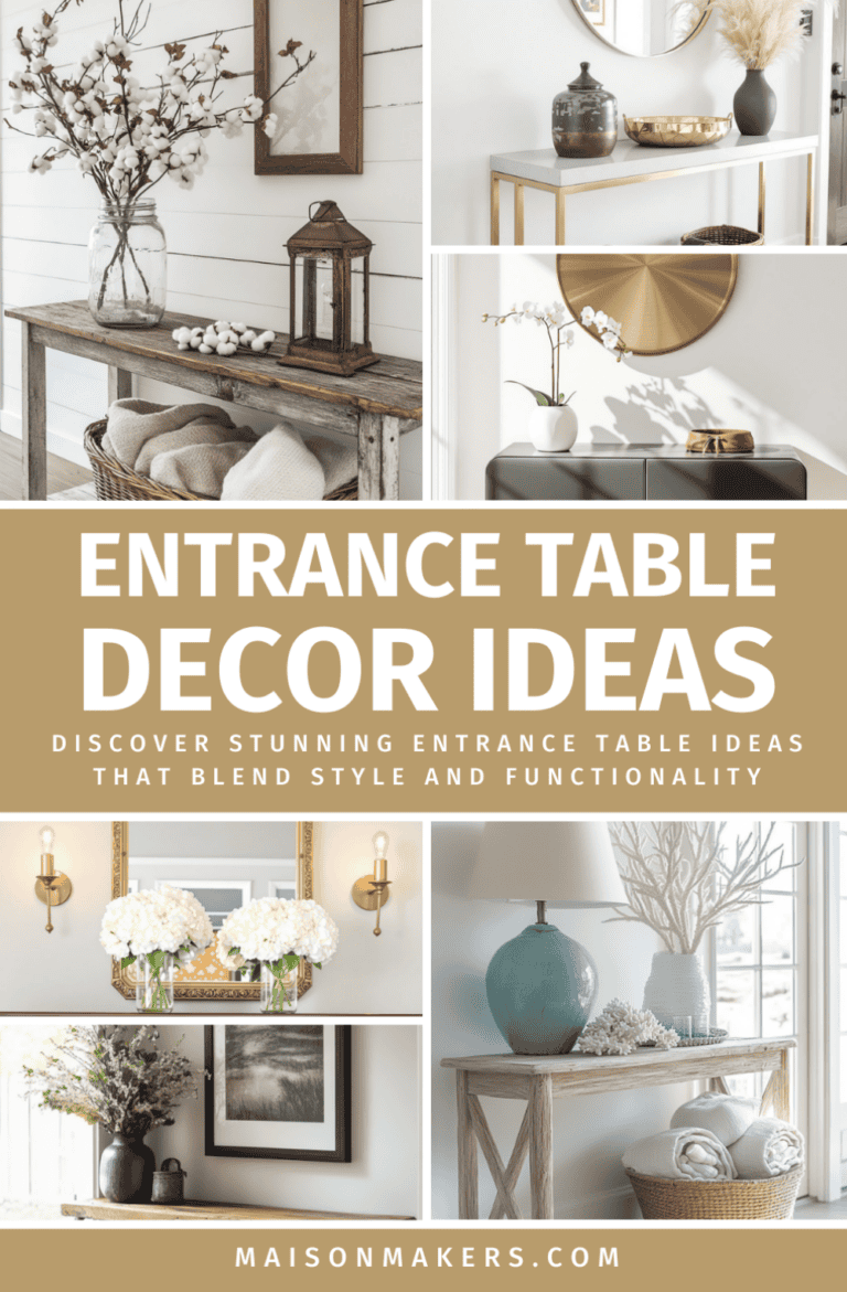 19 Stunning Entrance Table Ideas to Transform Your Entryway - Maison Maker