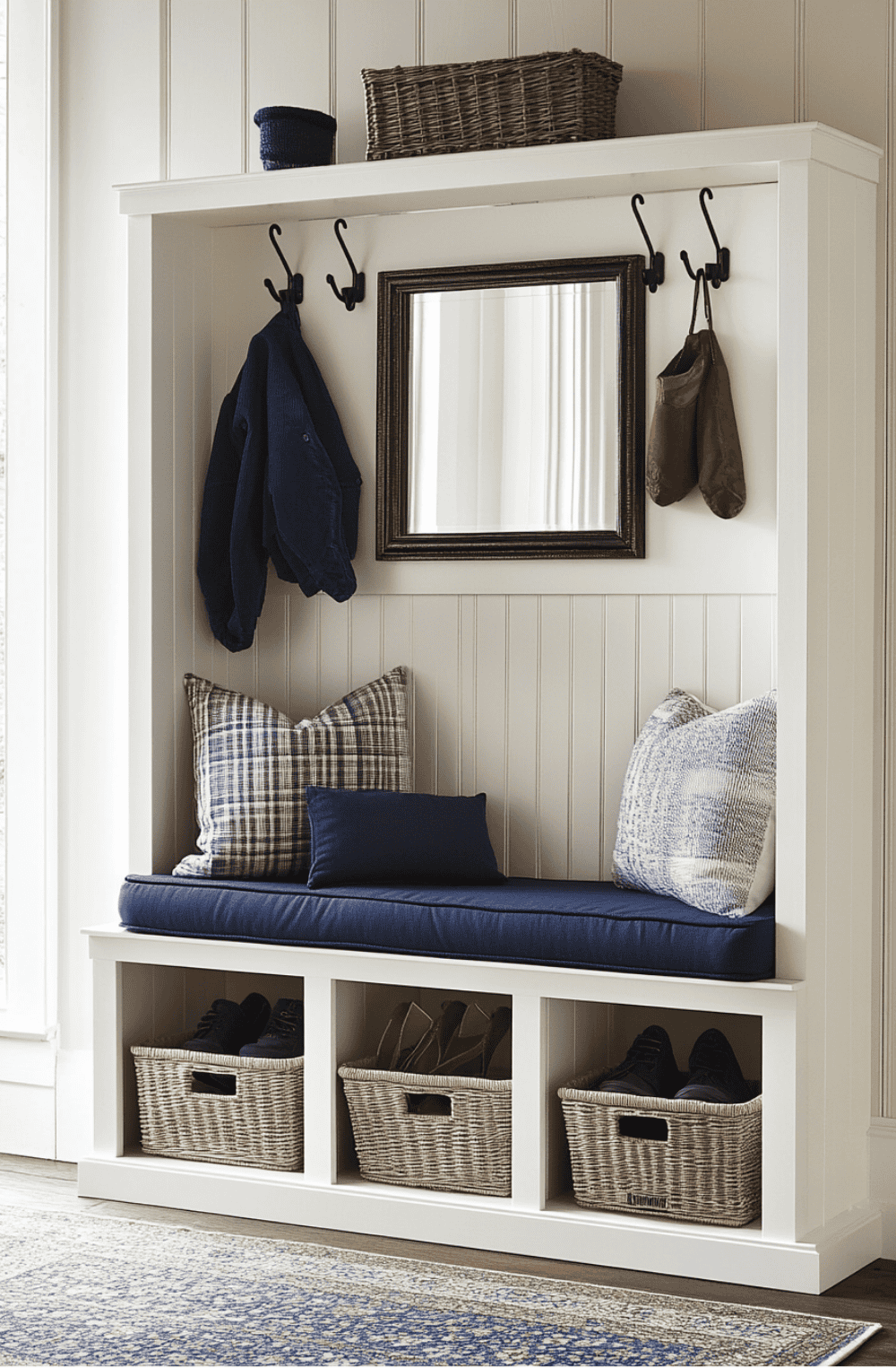 15 Narrow Mudroom Ideas for Transforming Your Entryway - Maison Maker