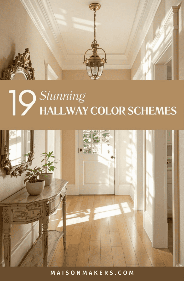 19 Stunning Hallway Colour Schemes to Transform Your Space - Maison Maker