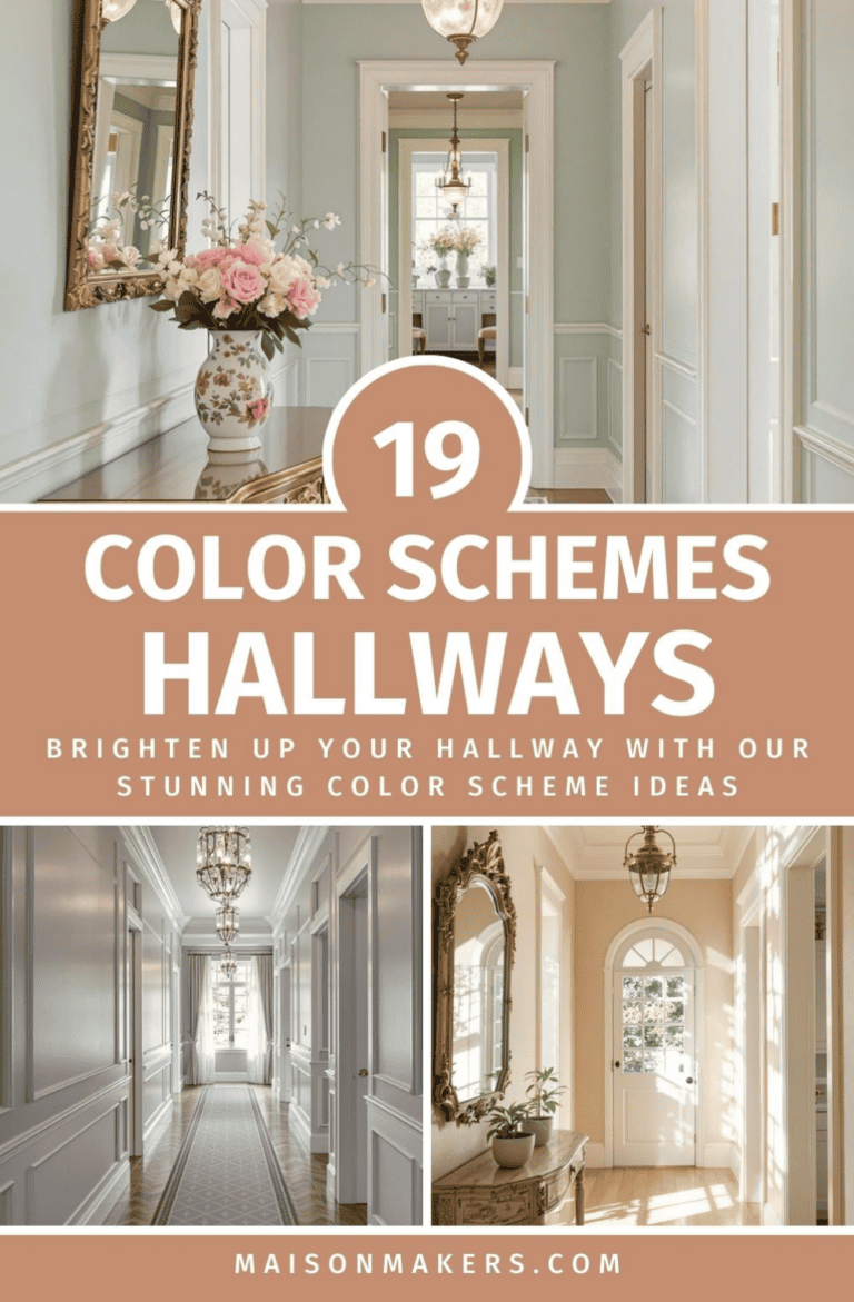19 Stunning Hallway Colour Schemes to Transform Your Space - Maison Maker