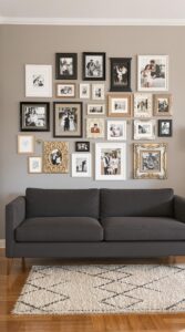 15 Creative Ideas for Decorating the Wall Behind Your Sofa - Maison Maker