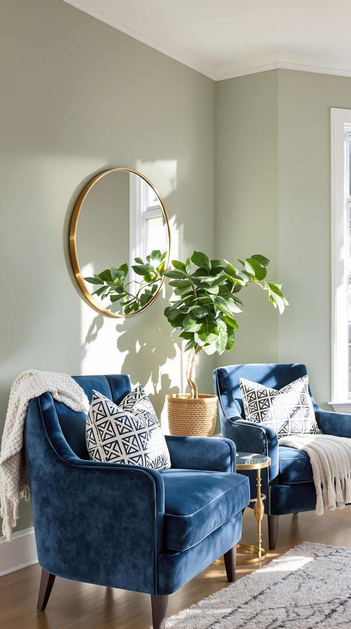 13 Navy and Sage Living Room Ideas for a Sophisticated Look - Maison Maker