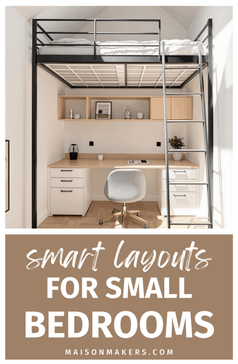37 Small Bedroom Layout Ideas to Maximize Space - Maison Maker