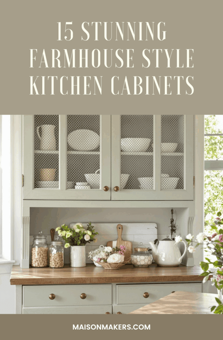 15 Farmhouse Kitchen Cabinet Ideas for a Rustic Look - Maison Maker