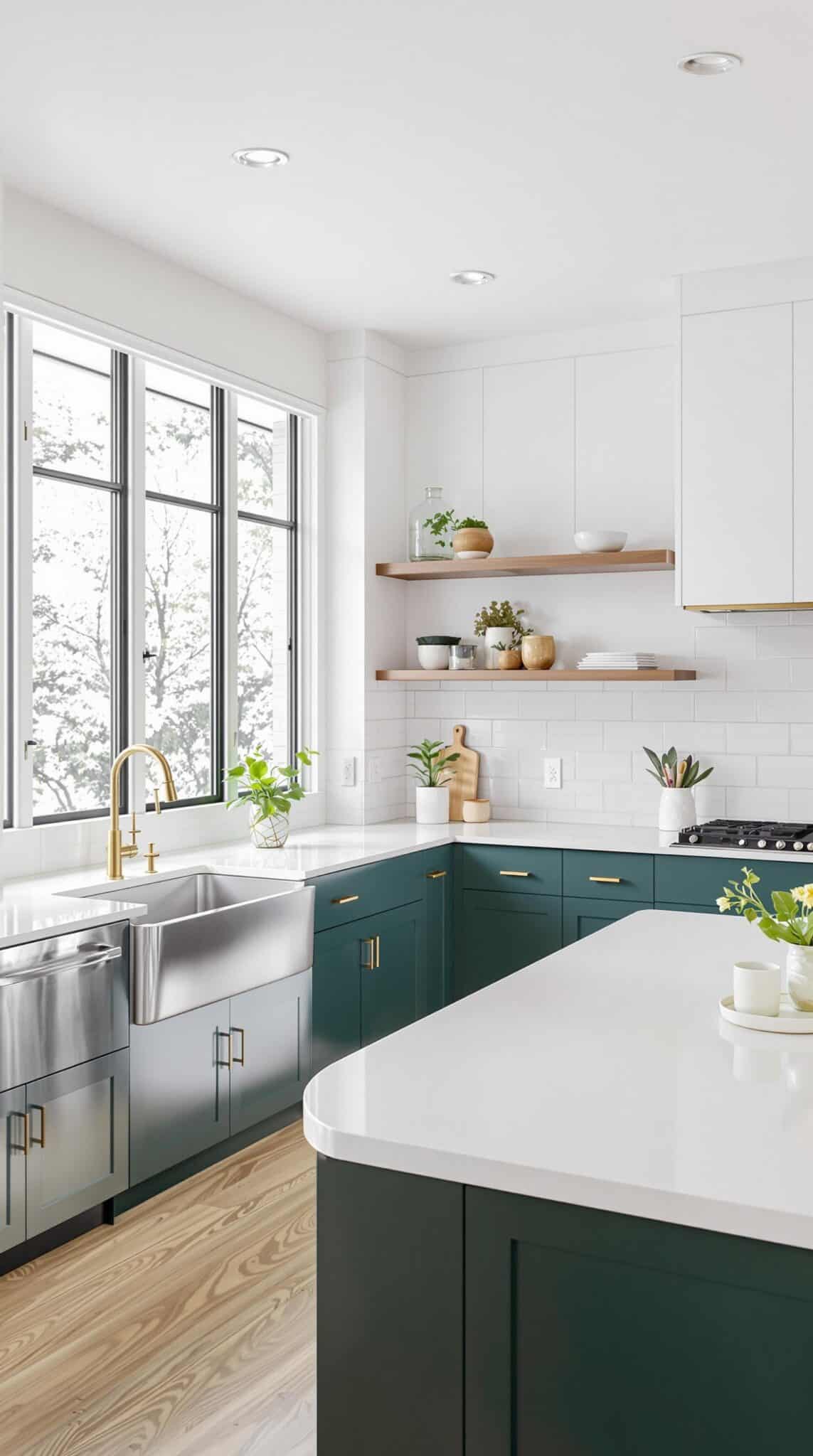15 Kitchen Cabinet Color Combinations for a Fresh Look - Maison Maker