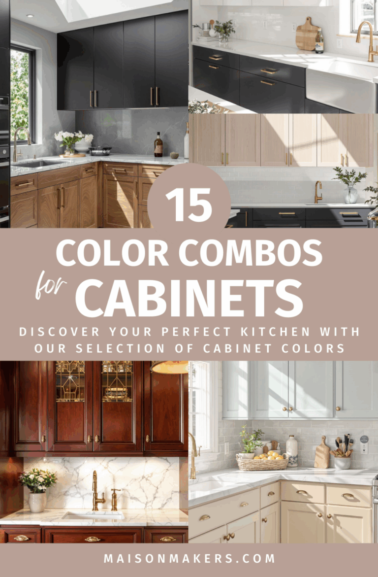 15 Kitchen Cabinet Color Combinations for a Fresh Look - Maison Maker