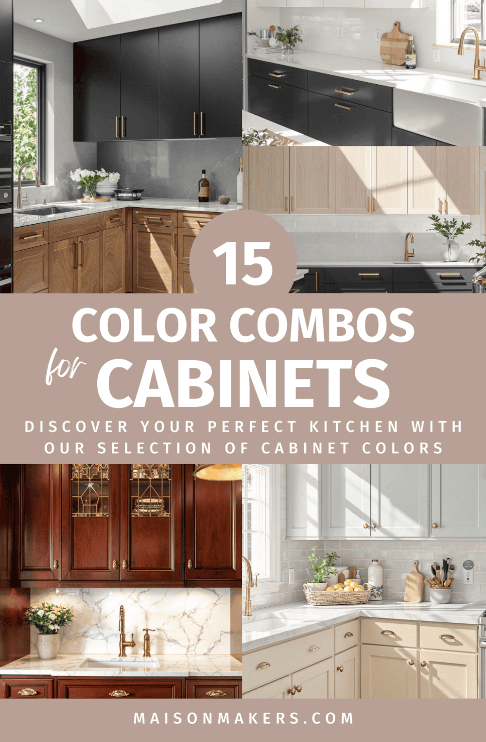 15 Kitchen Cabinet Color Combinations for a Fresh Look - Maison Maker