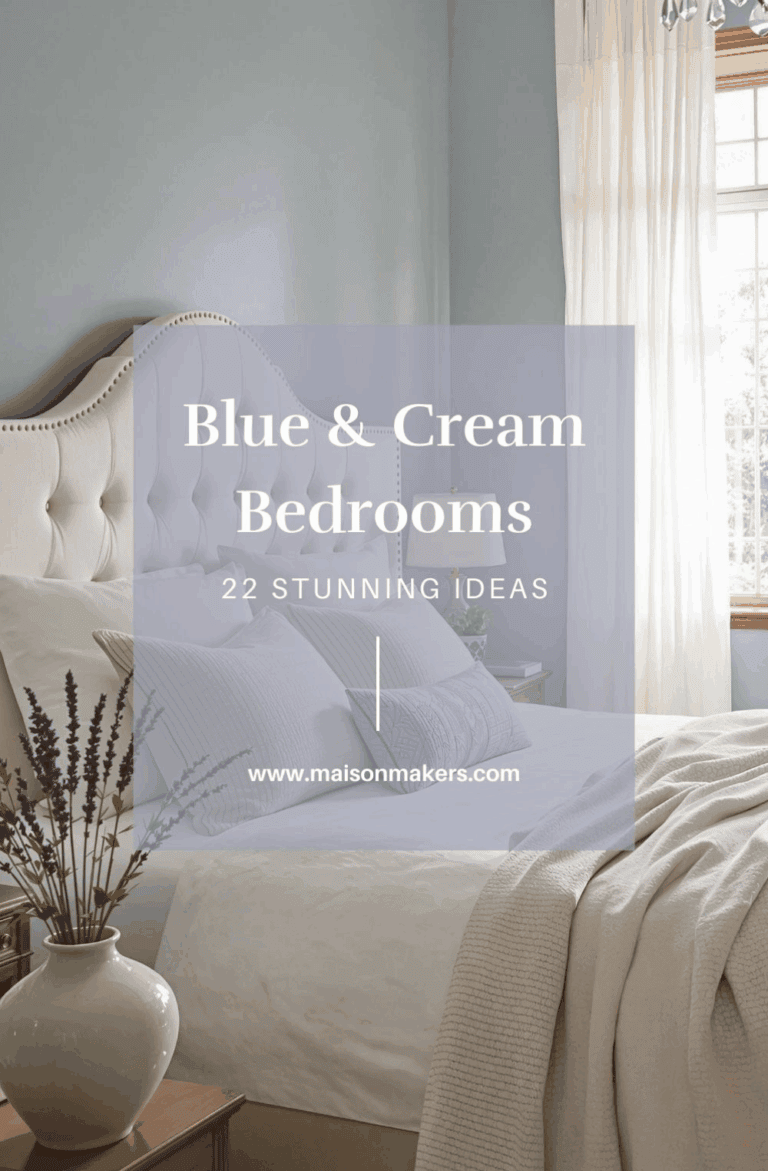 22 Blue and Cream Bedroom Ideas for a Soft and Stylish Space - Maison Maker