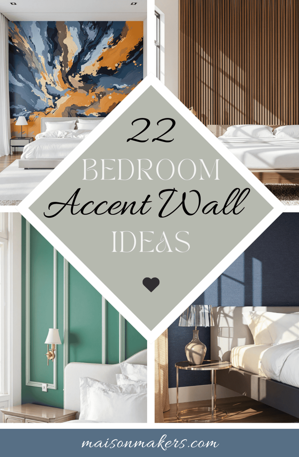 22 Accent Wall Ideas Behind the Bed for a Stunning Focal Point - Maison ...